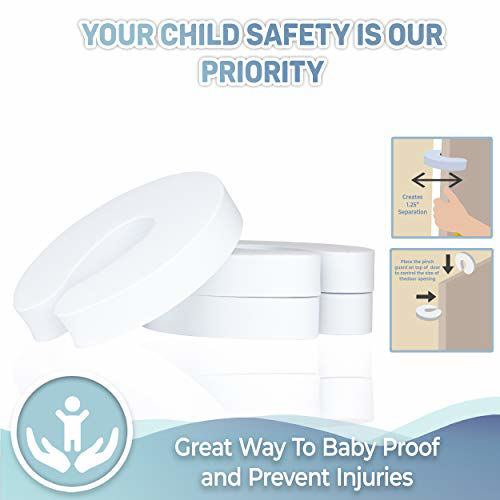 GetUSCart- Budding Sprout Durable Door Pinch Guards (6-Pack) Slick-Safe ...