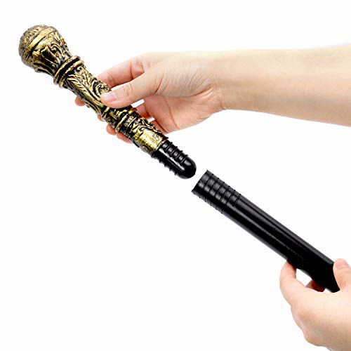 GetUSCart- JOYIN Elegant Vintage Gold Walking Cane Prop Stick for Kids ...