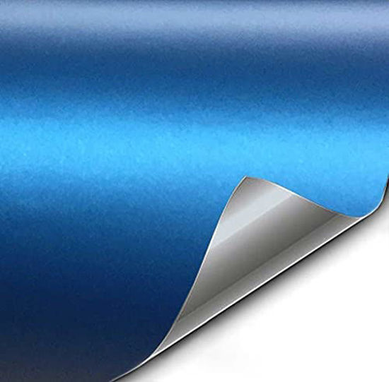 GetUSCart- VViViD+ Premium Vinyl Wrap Film (1ft x 5ft, Matte Metallic Blue)