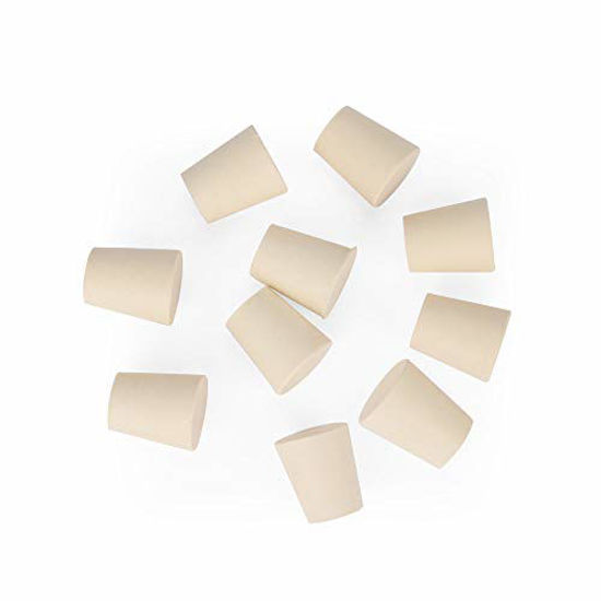 GetUSCart- StonyLab Solid Rubber Stoppers, 10-Pack 3# White Tapered Lab ...