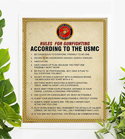 GetUSCart- "Rules for Gunfighting According to the USMC"-U.S. Marine ...