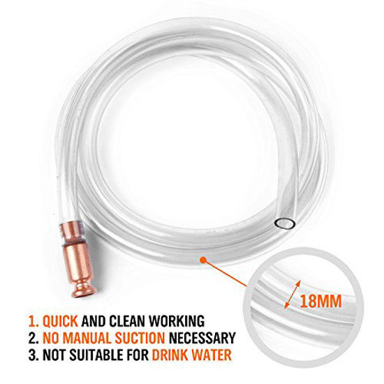 Petrol Syphon URAQT Siphon Hose, 2.5m Siphon 10FT Multi-Purpose Super ...