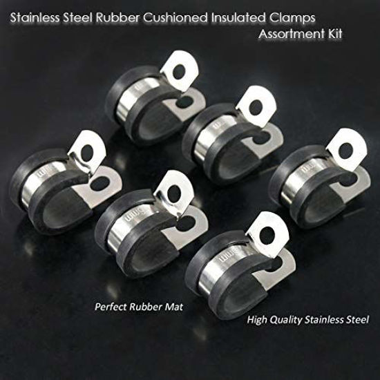 GetUSCart- Keadic 20Pcs 5/8" (16mm) Cable Clamp Rubber Wire Clamps ...