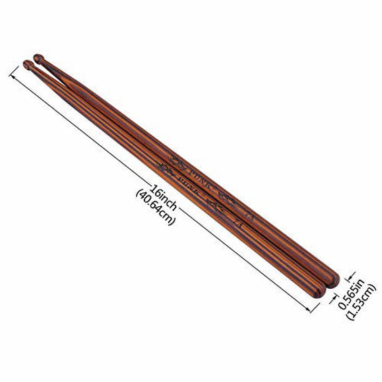 GetUSCart- Wood Drumsticks 7A Anti-Skid Hard Professional Wooden Drum ...