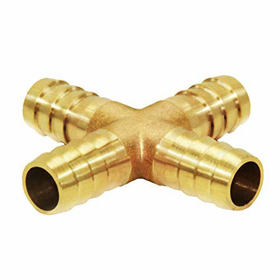 GetUSCart- Joywayus 1/2 Large ID Hose Barb 4 Way Union Fitting Pipe ...