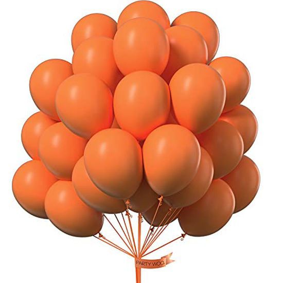 Getuscart Partywoo Orange Balloons 75 Pcs 12 Inch Latex Balloons With