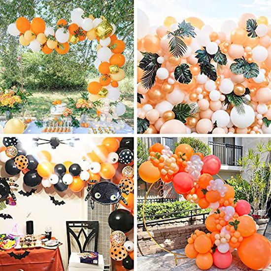 GetUSCart- PartyWoo Orange Balloons, 75 pcs 12 inch Latex Balloons with ...