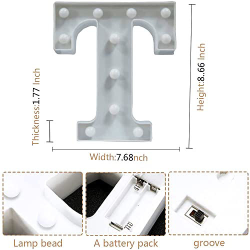 GetUSCart- LED Alphabet Light Up Letter Sign-Colorful Night Light-Party ...