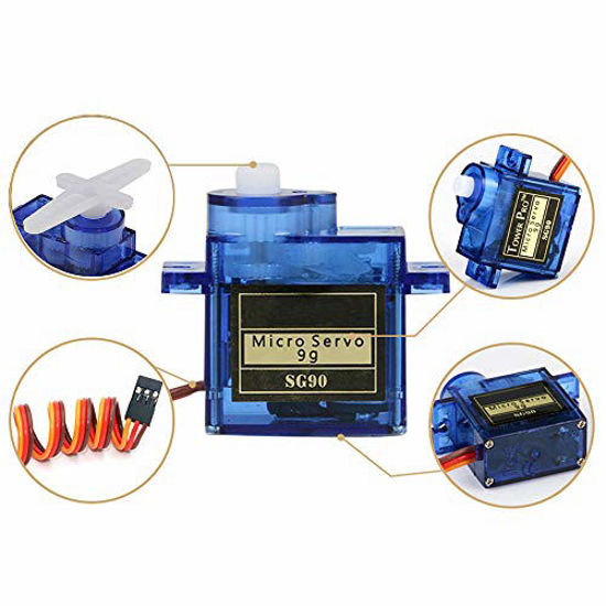 GetUSCart- 4Pcs SG90 9g Micro Servos for RC Robot Helicopter Airplane ...