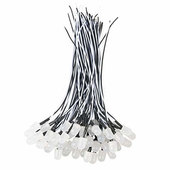 GetUSCart- EDGELEC 50pcs 12 Volt 10mm White LED Lights Emitting Diodes ...