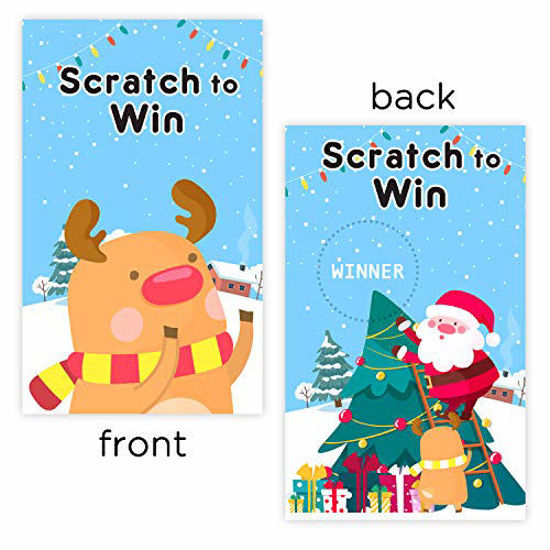 GetUSCart- Christmas Scratch Off Cards (40 Pack) Christmas Party Game ...