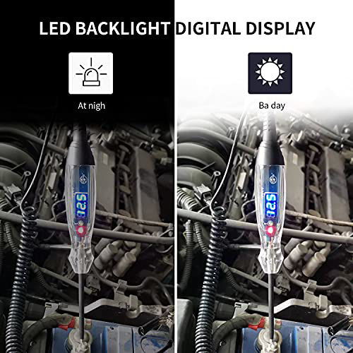 GetUSCart- AWBLIN Automotive Test Light 3-60V DC Digital LED Ciruit ...