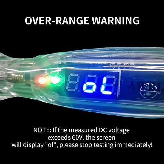 GetUSCart- AWBLIN Automotive Test Light 3-60V DC Digital LED Ciruit ...