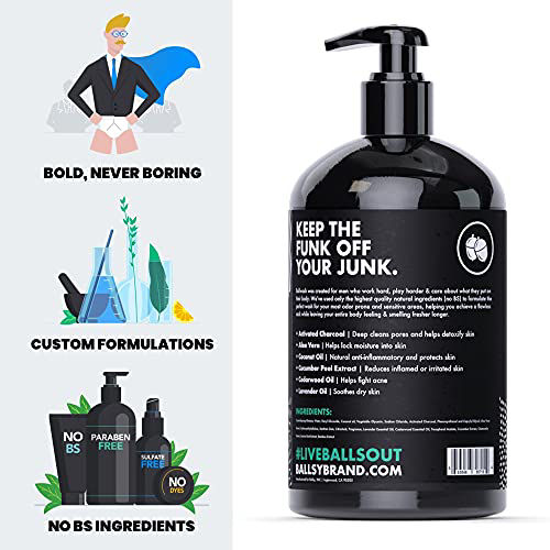 GetUSCart- Ball Wash Charcoal Body Wash for Men - Ballsy XL Pump ...