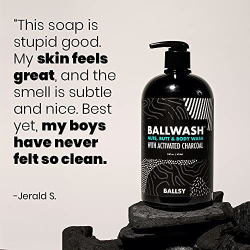 GetUSCart- Ball Wash Charcoal Body Wash for Men - Ballsy XL Pump ...