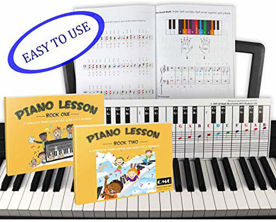 GetUSCart- Piano and Keyboard Note Chart and Complete Color Note Piano ...