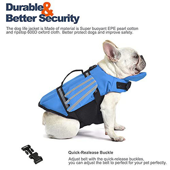 GetUSCart- Dog Life Jacket, Wings Design Pet Life Vest, Dog Flotation ...