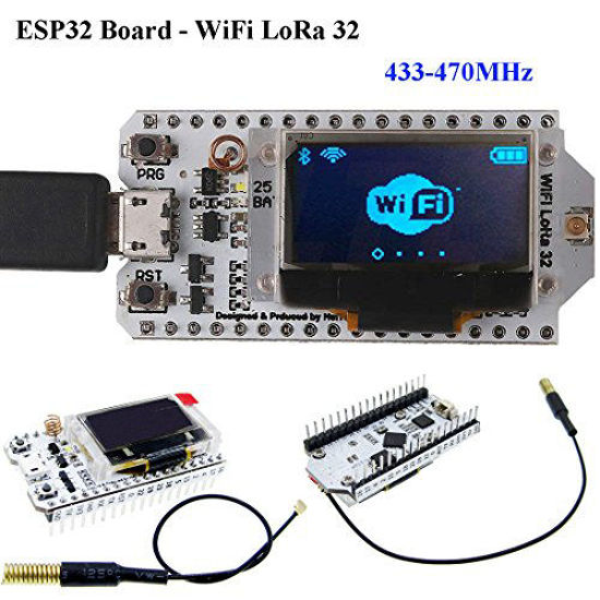 GetUSCart- HiLetgo ESP32 LoRa SX1278 0.96 inch OLED Display Development Board WiFi Bluetooth ...
