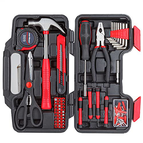 GetUSCart- Cartman Red 126Pk Tool Set General Household Hand Tool Kit ...