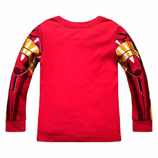 Marvel Iron Man Costume Pj Pals Pajamas Set For Boys Red 8 X DISNEY ...