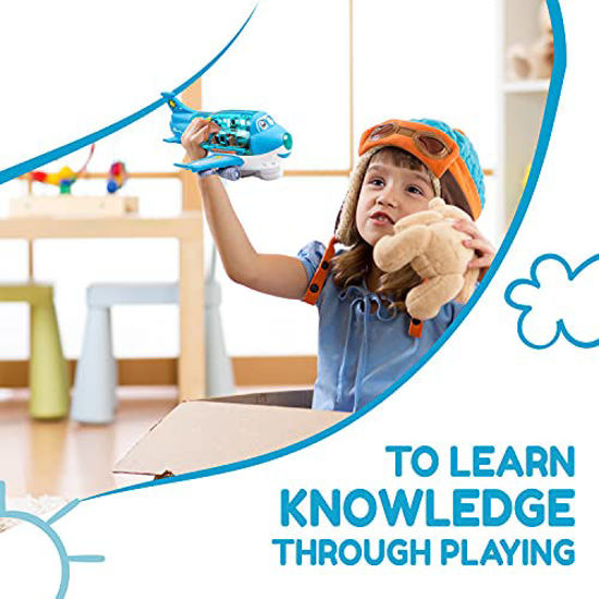 GetUSCart- Toysery Airplane Toys for Kids, Bump and Go Action, Toddler ...