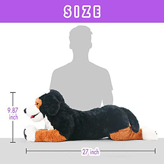 GetUSCart- LotFancy 27 inch Dog Stuffed Animal, Large Black Golden ...