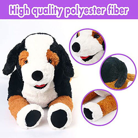 GetUSCart- LotFancy 27 inch Dog Stuffed Animal, Large Black Golden ...