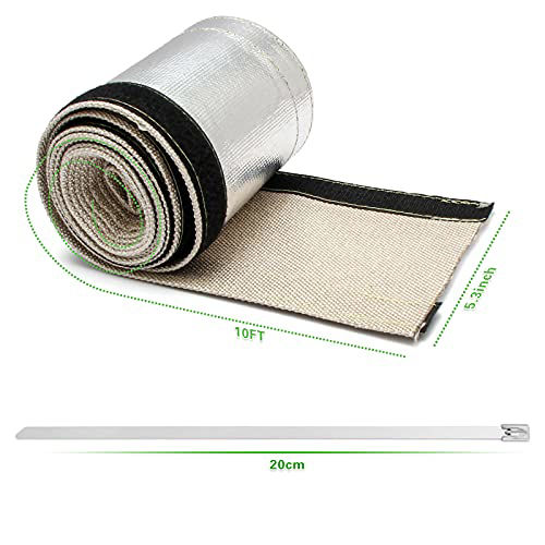 GetUSCart- Heat Shroud Aluminized Sleeving Heat Shield fuel line wire ...