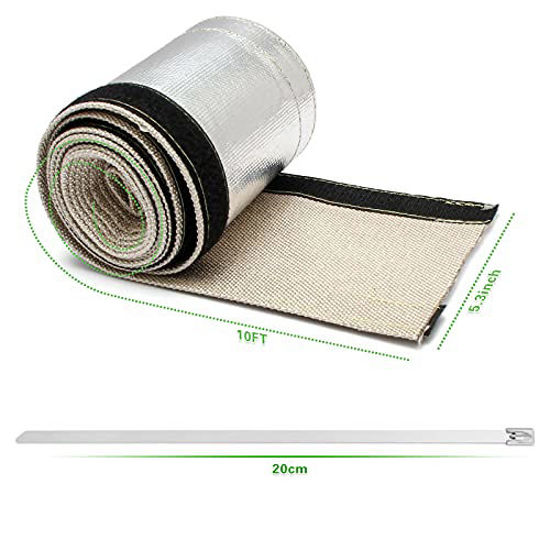 GetUSCart- Heat Shroud Aluminized Sleeving Heat Shield fuel line wire ...