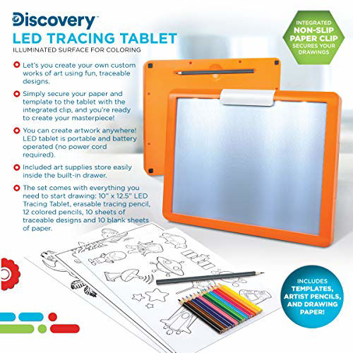 GetUSCart- Discovery Kids LED Illuminated Tracing Tablet, 34 Piece Set ...