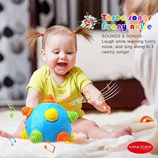 GetUSCart- Toddlers Baby Music Shake Ball Toy- VANLINNY Bumble Ball for ...