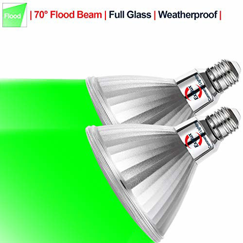 GetUSCart- Explux LED PAR38 Green Flood Light Bulbs, Dimmable, Full ...