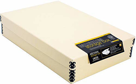 GetUSCart- Lineco, 11x17 Tan Museum Archival Storage Box, Acid-Free ...