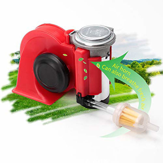 GetUSCart- FARBIN Compact Air Horn with Compressor Electric Car Horn ...