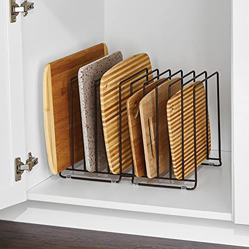 GetUSCart- mDesign Metal Wire Organizer Rack for Kitchen Cabinet ...