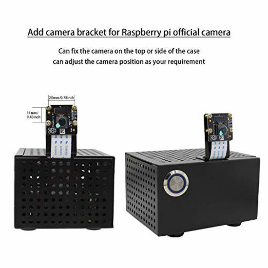 Getuscart Geekworm N100 Metal Case Enclosure With Power And Reset Control Switch And Camera