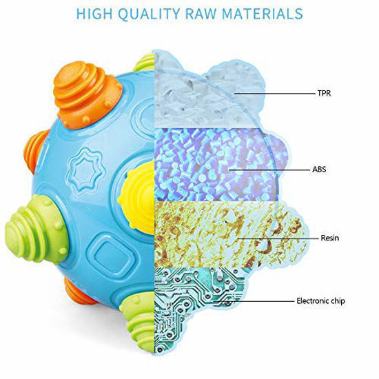 GetUSCart- Baby Music Shake Dancing Ball Toy, BPA Free Bouncing Sensory ...