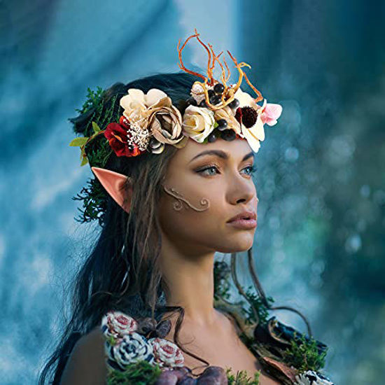 GetUSCart- 9 Pieces Elf Fairy Cosplay Costume Set Included Deer Flower ...