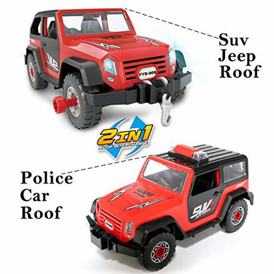 GetUSCart- FYD 2in1 Take Apart Jeep Car STEM Learning Assembly Playset ...