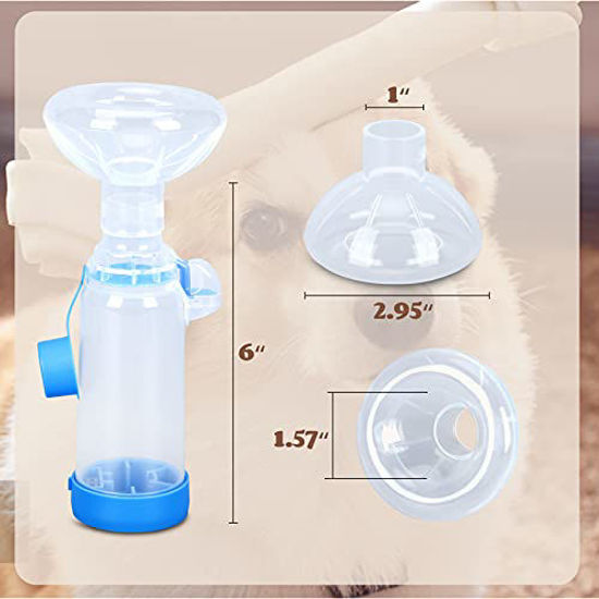 GetUSCart- Rhyiee Aerosol Chamber for Dogs Inhaler Chamber with ...