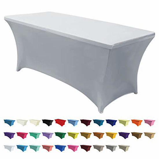 GetUSCart- ABCCANOPY Spandex Tablecloths for 6 ft Home Rectangular ...