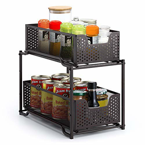 GetUSCart- Simple Trending Stackable 2-Tier Under Sink Cabinet ...