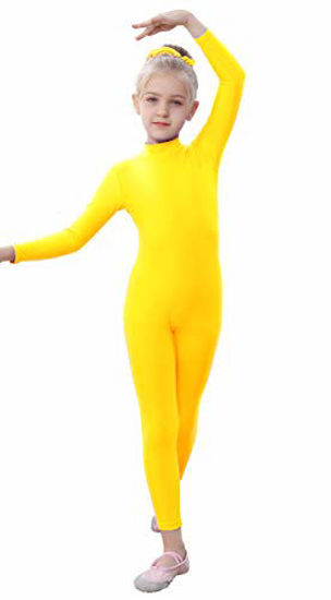 GetUSCart- Kids Girls One Piece Spandex Unitards, Long Sleeve ...