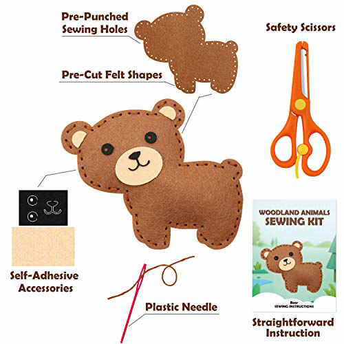 GetUSCart- CiyvoLyeen Woodland Animals Craft Kit Forest Creatures DIY ...