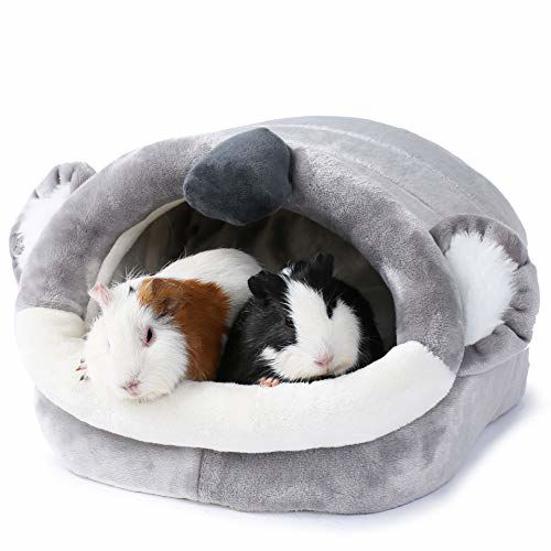 GetUSCart- JanYoo Warm Bunny Bed for Rabbits Outdoor Cage Hideout Hut ...