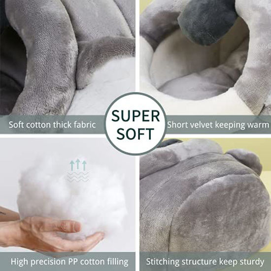 GetUSCart- JanYoo Warm Bunny Bed for Rabbits Outdoor Cage Hideout Hut ...