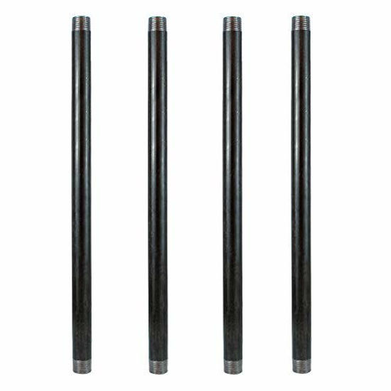 GetUSCart- GeilSpace 3/4" × 24" Heavy Duty Pre-Cut Grey Metal Pipe ...