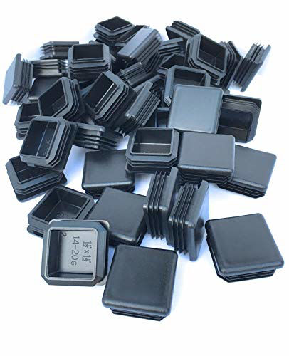 GetUSCart- 1.5" Plastic End Caps (14-20 GA) 50 PK/Square Tubing End ...