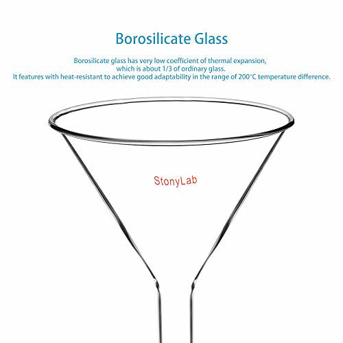 GetUSCart- StonyLab Glass Short Stem Powder Funnel with 150 mm Top ...