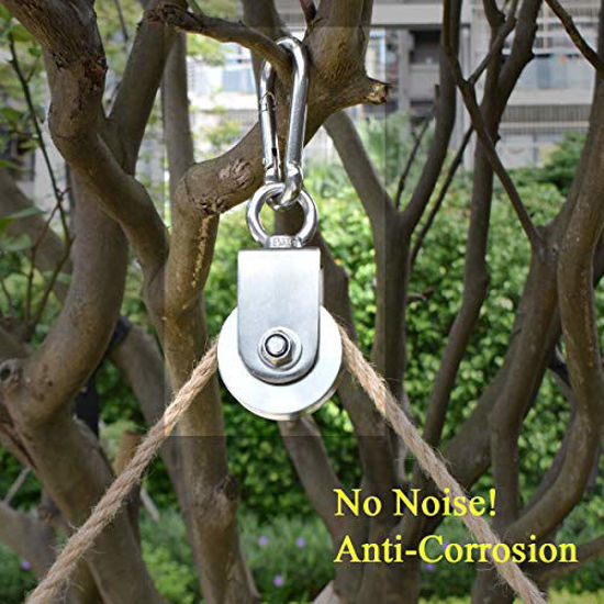 GetUSCart- Pulley Wheel Heavy Duty Single Wheel Swivel Pulley Block ...